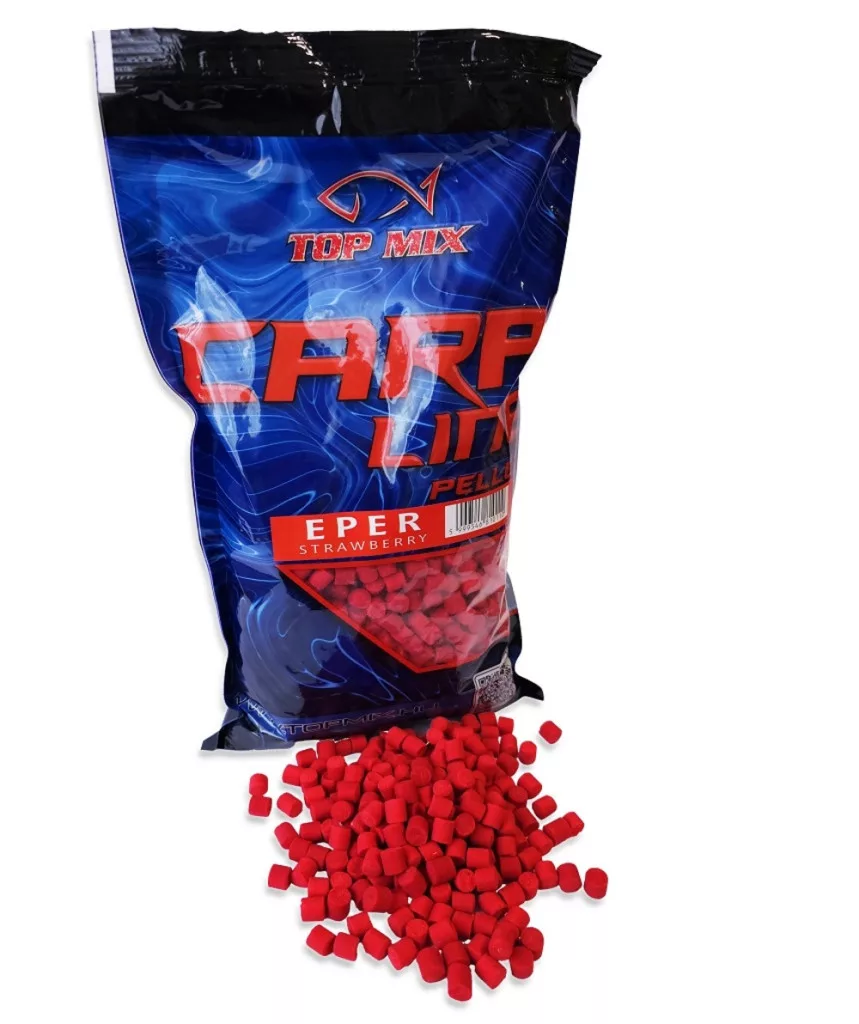TOP MIX Carp Line etető pellet 8mm , Eper - Fishcentrum